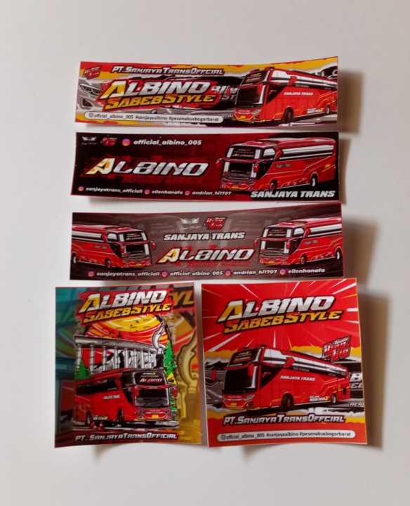 stiker bus albino sanjaya trans dengan berbagai macam versi terbaru isi ...