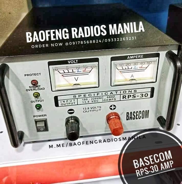 Basecom RPS30A Regulated Power Supply 30 Amperes with Battery Charger ...