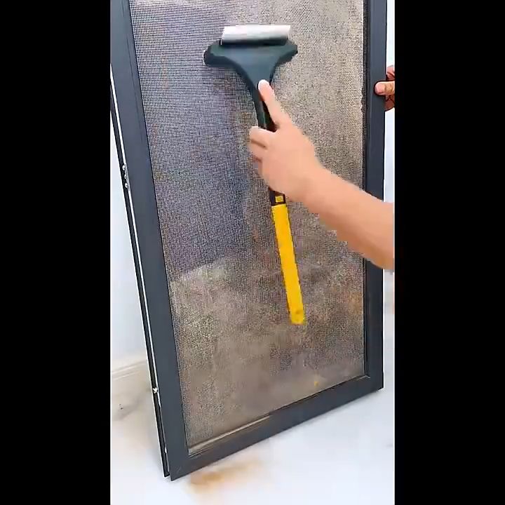 2 In 1 Window Screen Cleaner Brush With Long Handle Window Brush Double ...