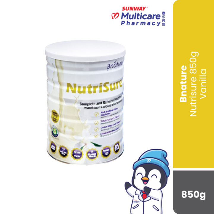 Bnature Nutrisure 850g Protein Milk Powder | Lazada