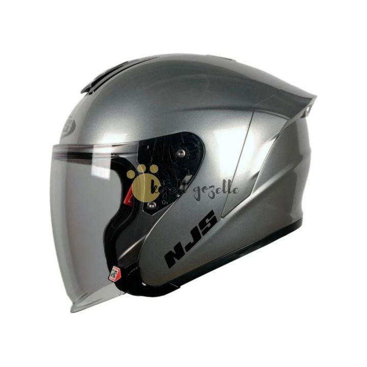 NJS Kairoz Silver Steel - Helm Half Face | Lazada Indonesia