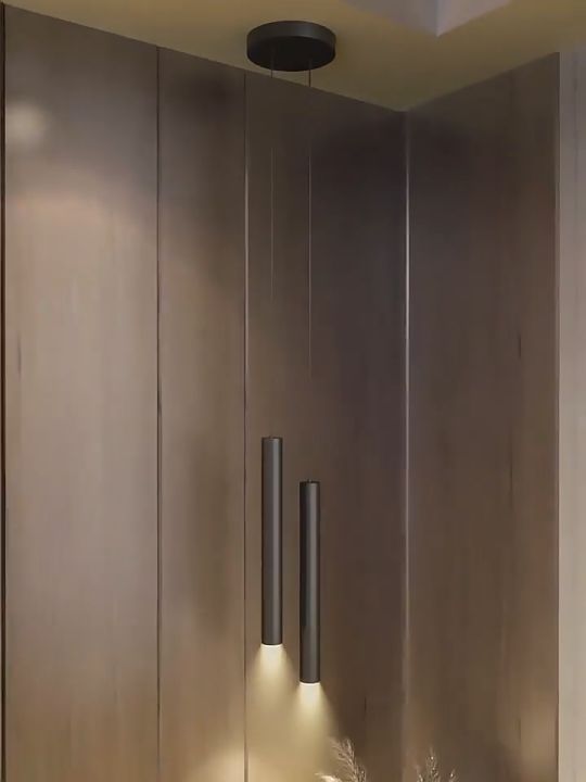 LED Drop Light Ceiling Long Tube Suspension Lights Adjustable Height ...