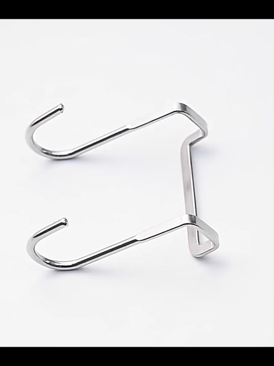 【Local Delivery】Multi-purpose S Hook Round Tube Hook Clothing Display S ...