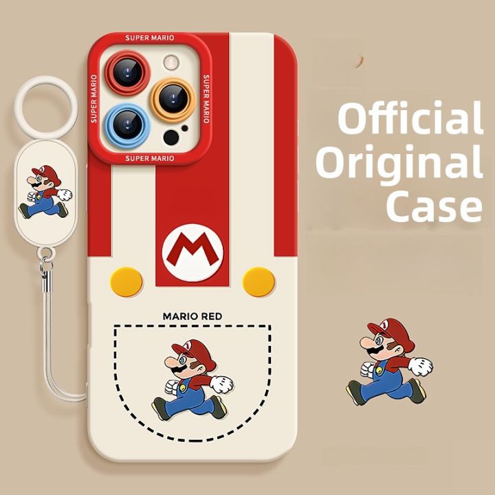 Apple 16Pro Max Silicone Phone Case Mario Super Mario Design Cute ...