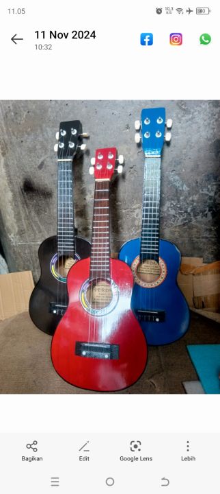 GITAR UKULELE YAMAHA 4 SENAR WARNA ALAT MUSIK PETIK TRADISIONAL ...