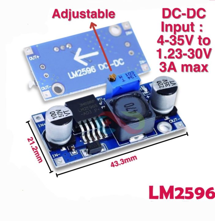 LM2596 Adjustable DC-DC Step Down Module 3A LM2596S Step Down DC to DC | Lazada Indonesia