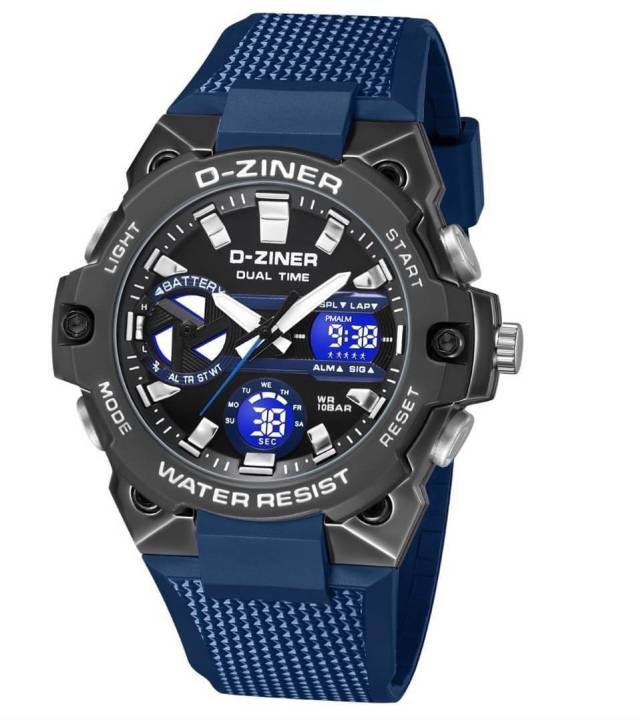 นาฬิกาแบรนด์ DZINER งานแท้ พร้อมกล่องแบรนด์ งาน 2 ระบบ กันน้ำ | Lazada ...
