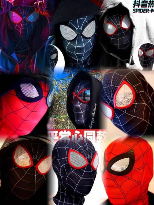 Spider-Man Head Cover Spider-Man Hat Spider Head Cover Mask Miles Head ...