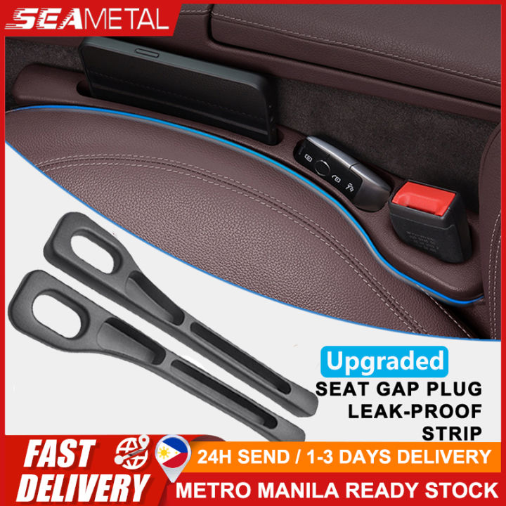SEAMETAL 2pcs Car Seat Gap Filler Side Seam Plug Strip Leak-proof ...