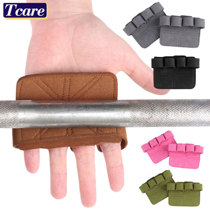 1 Pair Sports Leather Weight Lifting Training Sleeves Palm Protection ...