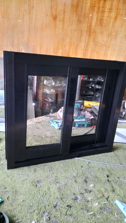 sliding window 30x30 w/ screen reflictive glass dark bronze | Lazada PH