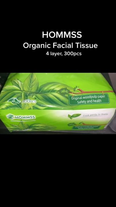 HOMMSS Tissue Natural Care of Raw Wood Pulp (4 Layer x 300pcs | Lazada PH