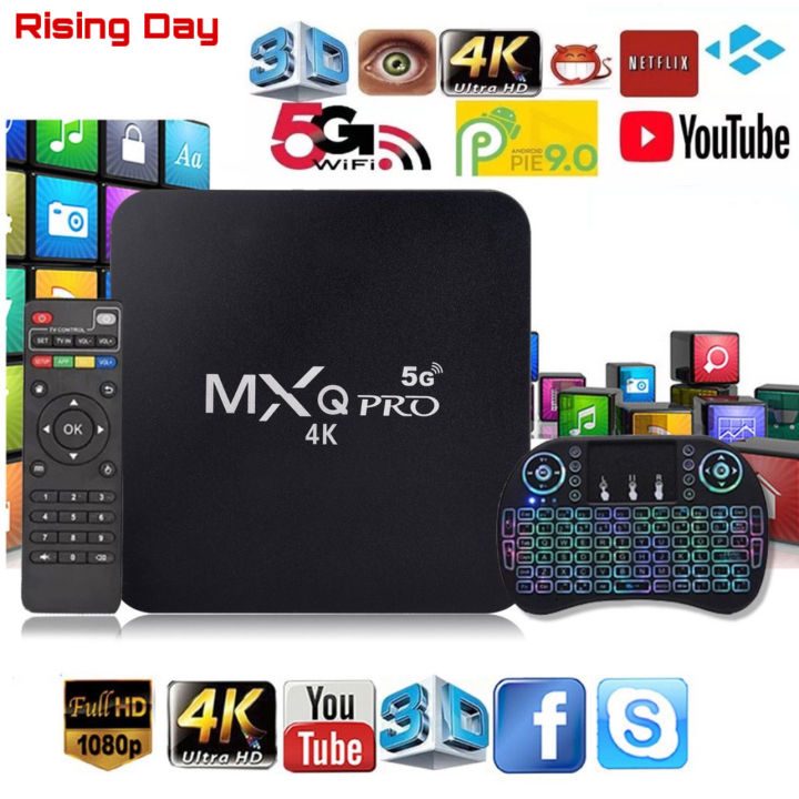 TV Box M.XQ 5G 4K 16GB+256GB Android 11.1 Ultra HD + i8 Mini Keyboard 2 ...