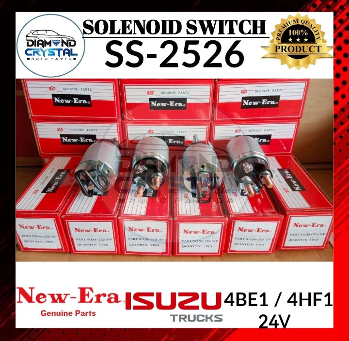 NEW ERA SOLENOID SWITCH ISUZU 4BE1 / 4HF1 24VOLTS PART NO: SS-2526 ...