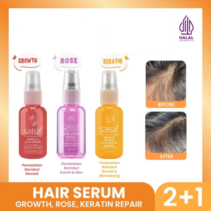 Salsa Hair Serum - Spray Perawatan Rambut Keratin & Growth | Lazada ...