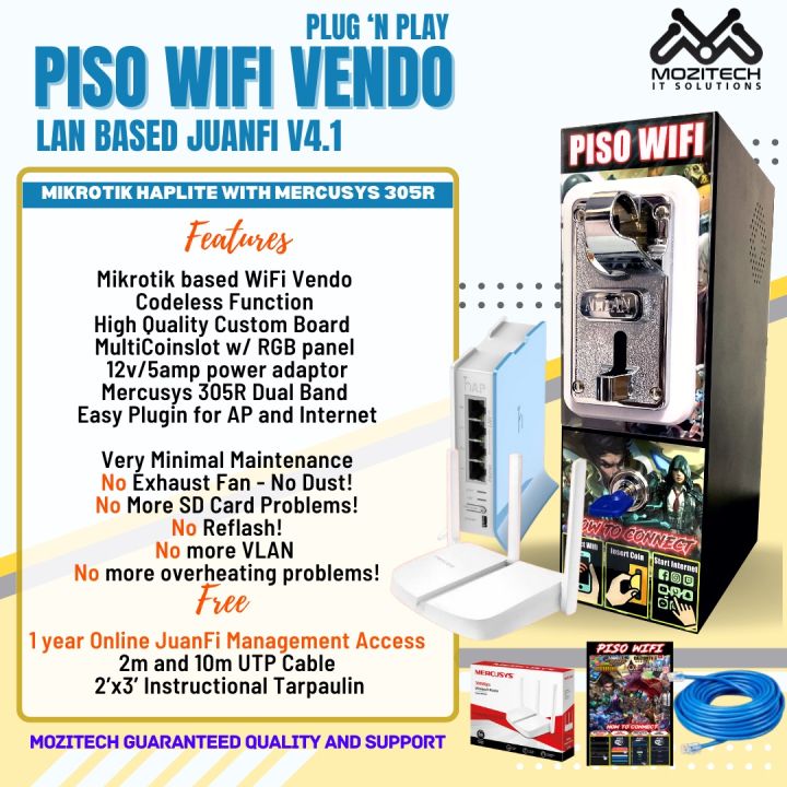 Piso Wifi Vendo Package - Ready to use - Plug and Play with Mercusys ...