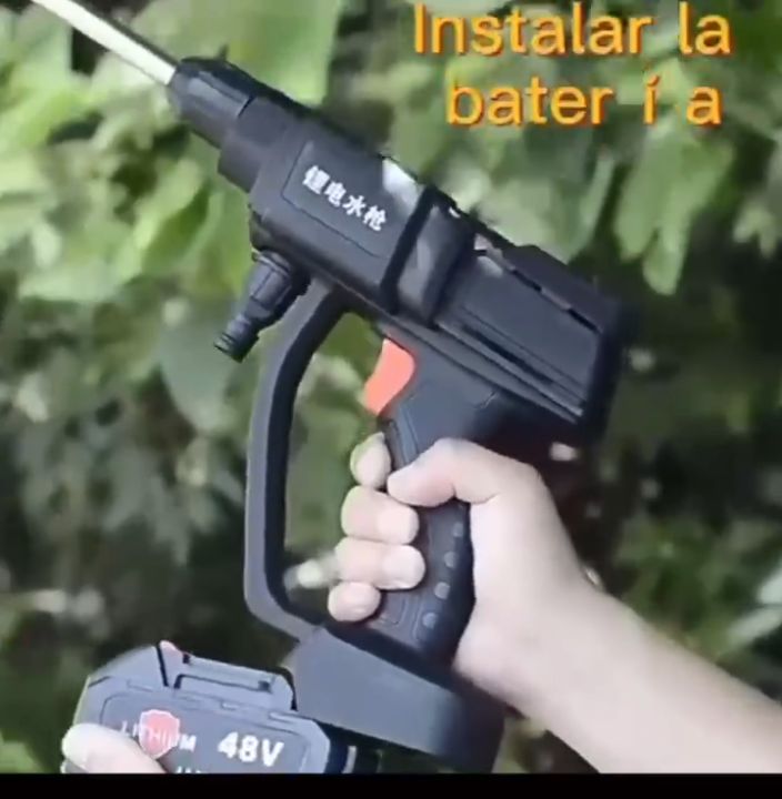 ES Original pressure washer 48V 2 batteries portable car machine set ...