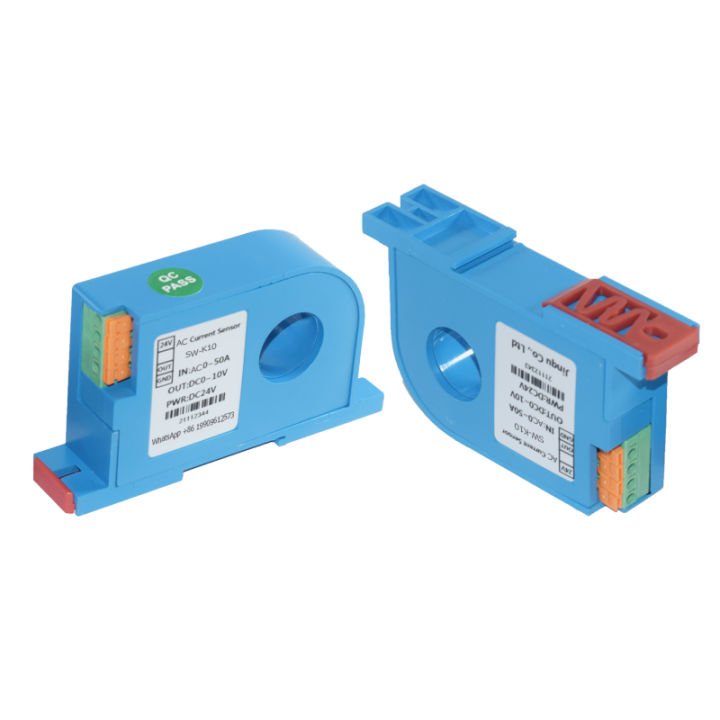 AC Hall Current Transmitter AC0-50mA-500A Current Transformer 4-20mA 0 ...