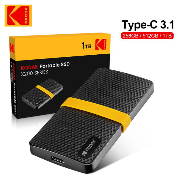 KODAK X200 1TB Portable SSD for PS5/PC - USB 3.1 Mini External Solid ...