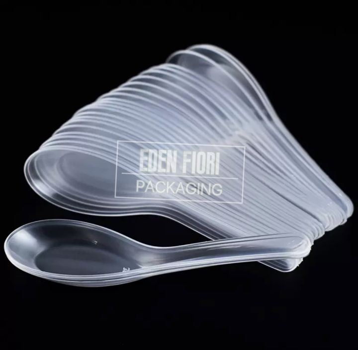 Spoon Big Spoon Disposable White Spoon Hawker/Restaurant Disposable ...
