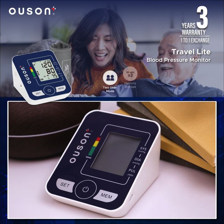 Ouson Arm Type Digital Blood Pressure Monitor Machine And Heart Beat ...