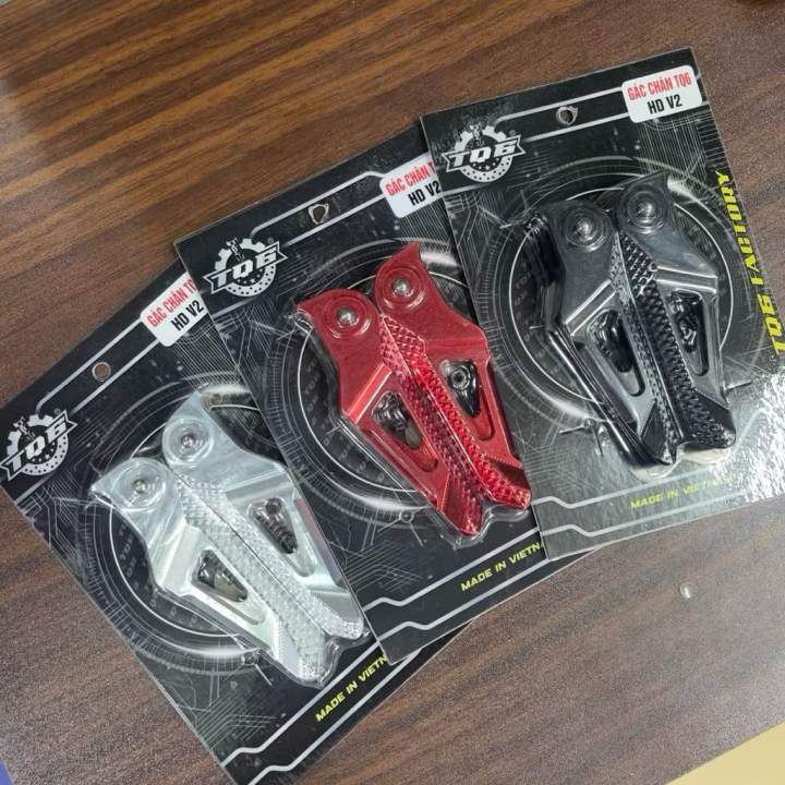 Gác Chân Sau Nhôm CNC TQ6 V2 Cốt 6li Xe HD Wave, Dream, Fu Neo, Fu Led ...