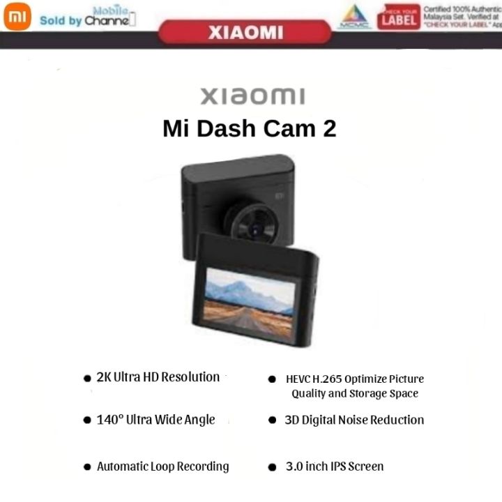 Mi Dash Cam 2 (2K Version) - Original 1 Year Warranty By Xiaomi Malaysia | Lazada