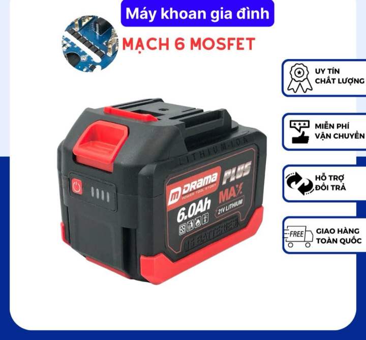 Pin 15 cell Drama Plus Mạch 6 Mosfet Dung Lượng Cao Chân Pin Phổ Thông ...