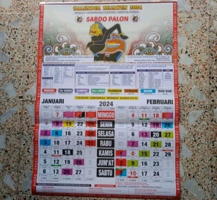Kalender Dinding 2025 Primbon Jawa Sabdo Palon | Lazada Indonesia