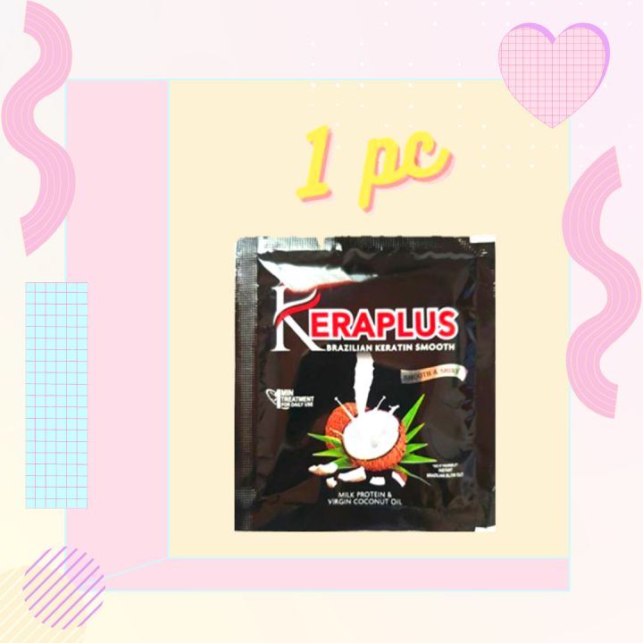 Keraplus Brazilian Keratin Smooth w/ Milk Protein and Virgin Coconut ...