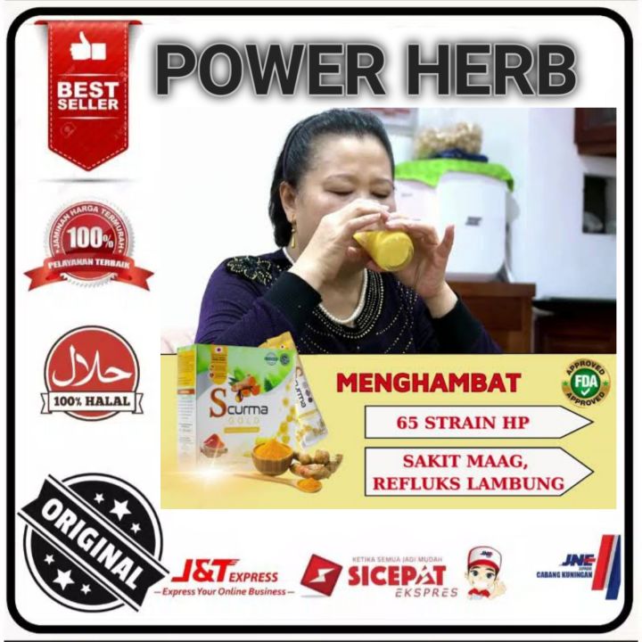 POWER HERB - SCURMA ASLI ORIGINAL GOLD SUSU UNTUK SAKIT MAAG GERD DAN ...