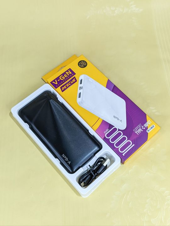 PB VGEN 10000maH Powerbank 10000maH VGEN V10K28 Original 4 Port USB 2A ...