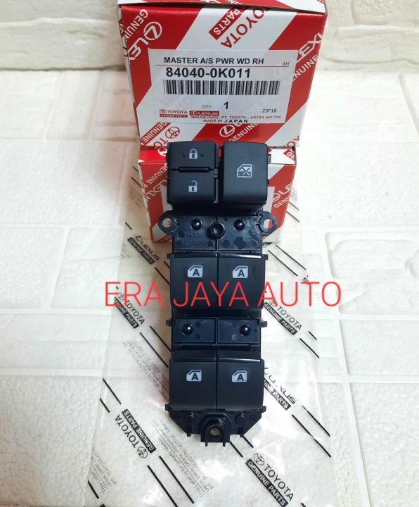 SWITCH SAKLAR PUSAT MASTER POWER WINDOW TOYOTA INNOVA REBORN /HILUX ...
