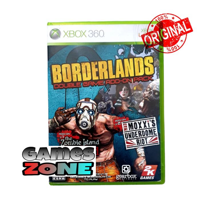 Xbox 360 Game Borderlands Double Game Add-on Pack (with freebie ...