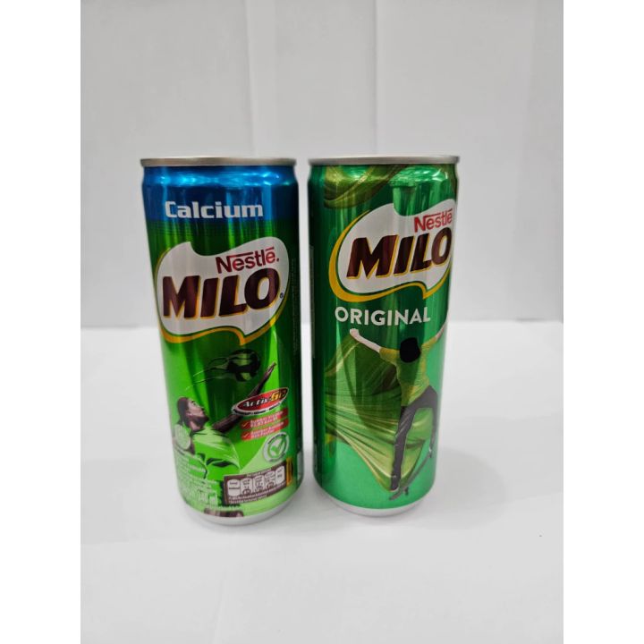 Milo Susu Minuman Coklat Kaleng Original & Calcium 220 ML | Lazada ...