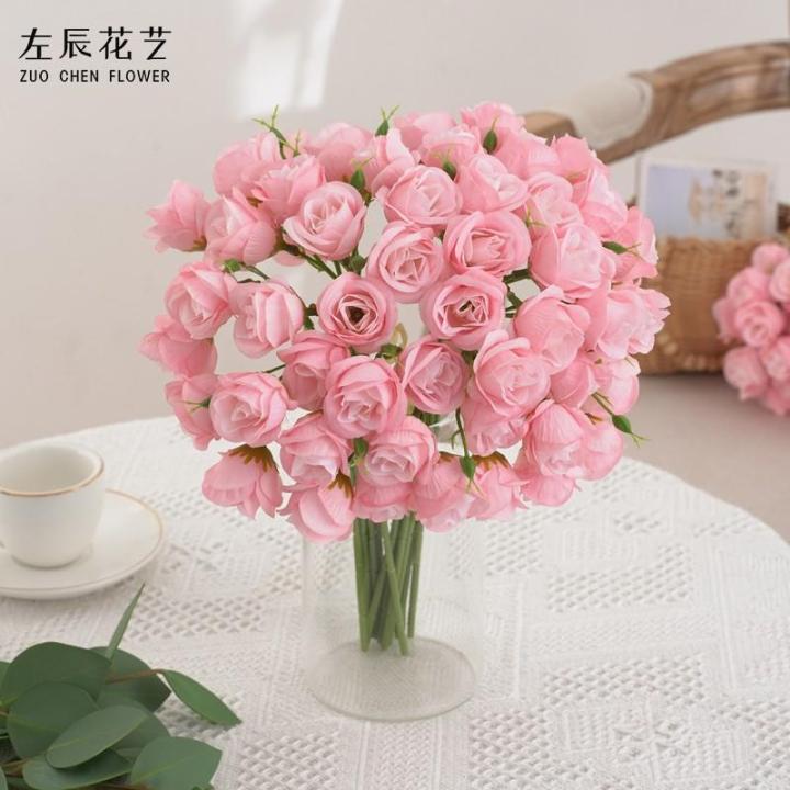 Artificial Rose Flowers Hand Tied Home Living Room Decor Fake Flowers ...