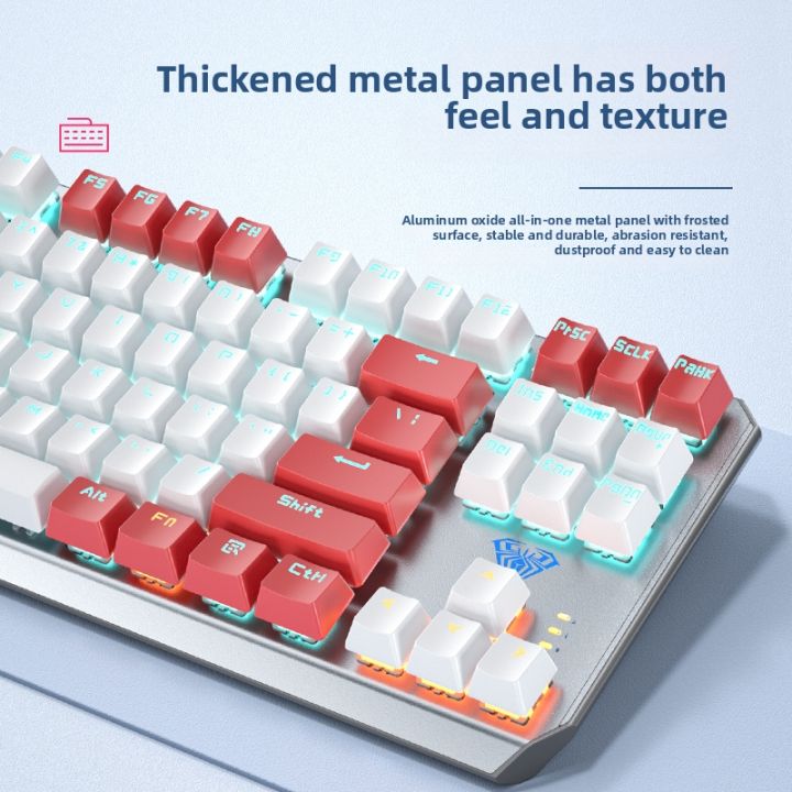AULA | Gaming and Office Portable Mechanical Keyboard 87 Keys | Lazada ...