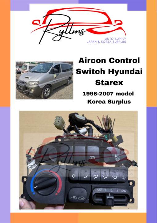 Aircon Control Switch Hyundai Starex | Lazada PH