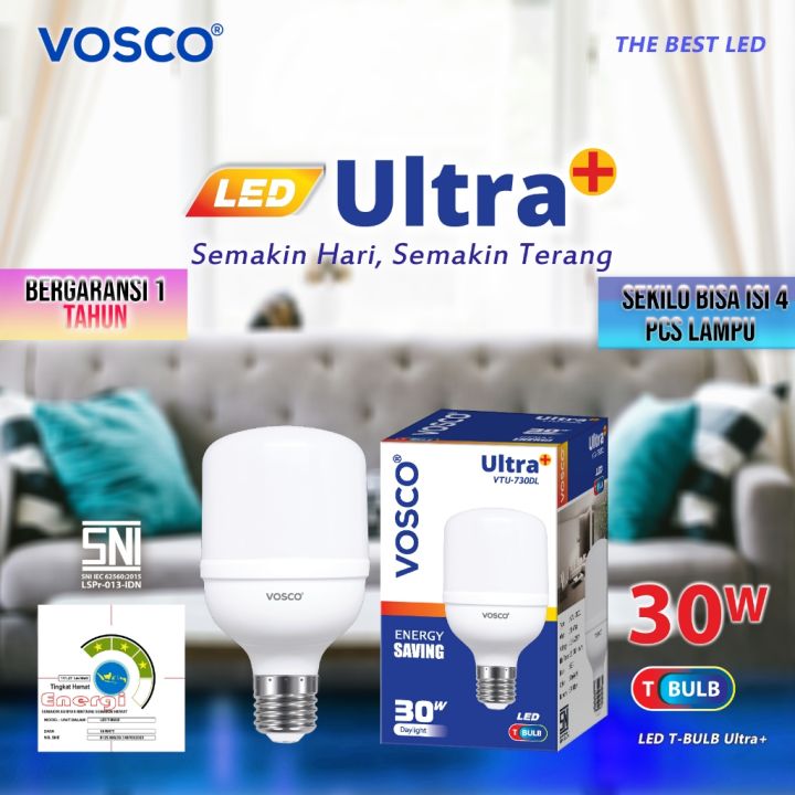 lampu LED premium vosco ultra kapsul 30w bergaransi | Lazada Indonesia