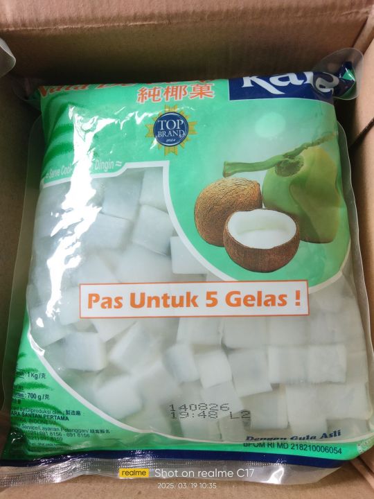 KARA/INACO Nata De Coco kemasan Ember/ Bantal 1kg - KARA nata de coco ...