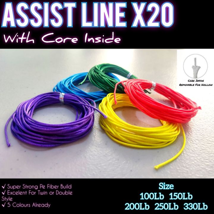 Kevlar Assist Line X20 With Core Inside | Lazada Indonesia