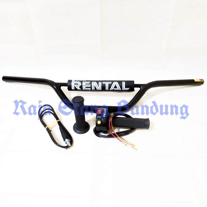 stang trail hitam busa plus Gaspontan Daytona 2 tombol | Lazada Indonesia