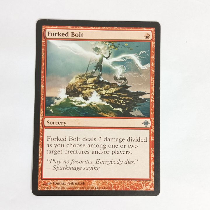 MTG Card FORKED BOLT Magic the Gathering Trading Card Game Red | Lazada PH