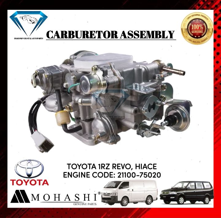 CARBURETOR ASSEMBLY TOYOTA 1RZ REVO, HIACE ENGINE CODE: 21100-75020 ...