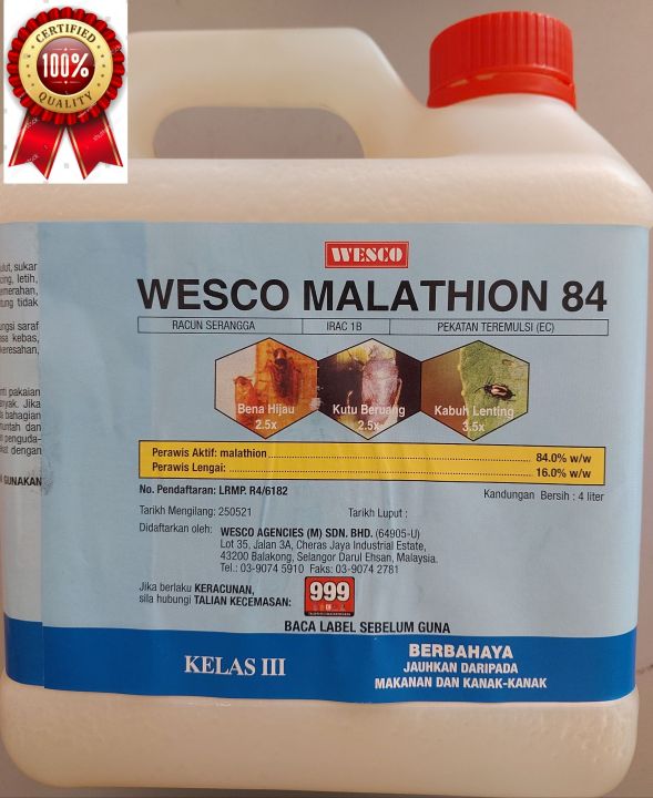 WESCO MALATHION 84 4L | Lazada