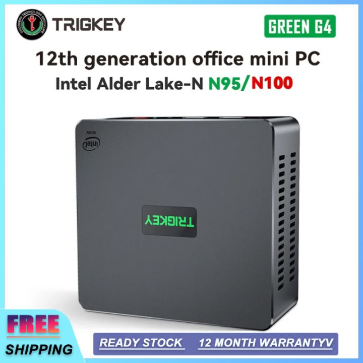 TRIGKEY MINI PC Intel N100 DDR4 16G 512G SSD Windows 11 WIFI6 BT5.2 ...
