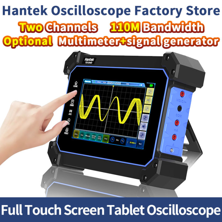 Hantek Handheld Touch Screen Digital Oscilloscope TO1112D C 110Mhz ...