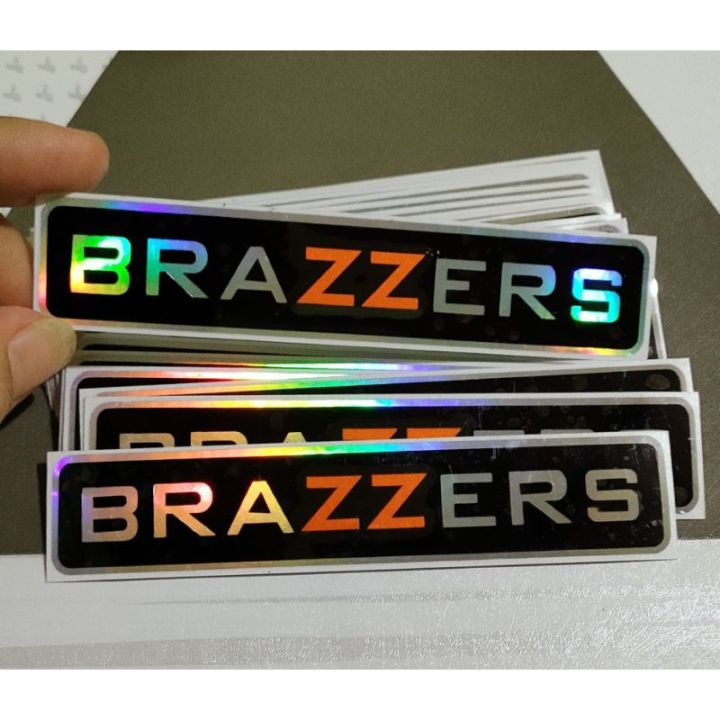 Stiker brazzers cutting 12x2,5cm sticker brazzers acesoris motor mobil ...