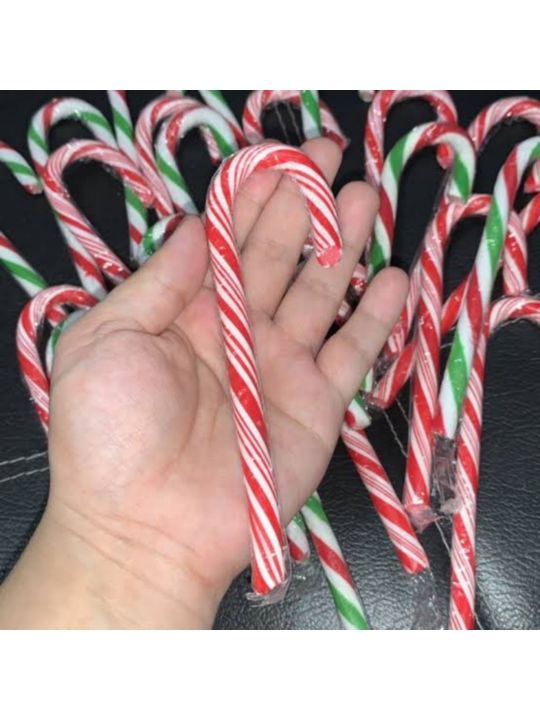 SUPERSHOP - Candy Cane Candy 12 pieces - Mint or Vanilla Flavor ...