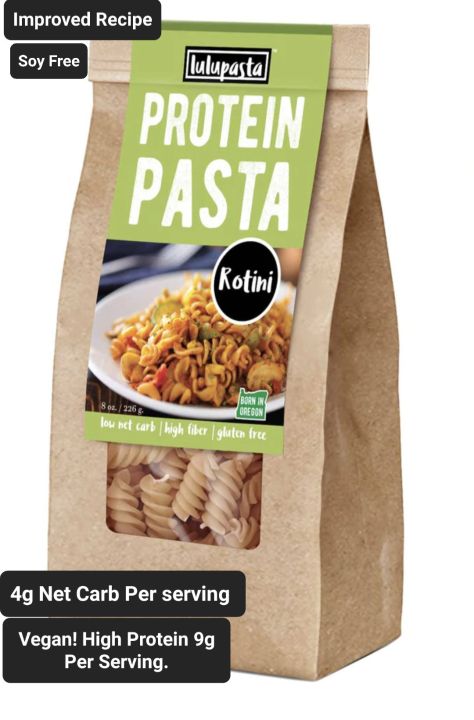 Keto Vegan💕 - (New Improved) Lulupasta Rotini High Protein & Fiber ...